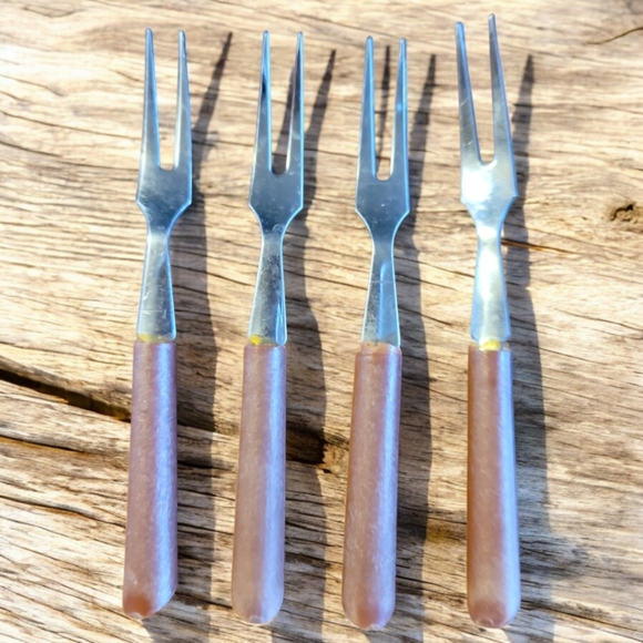 Vintage | Dining | 4 Vtg 6s Stainless Appetizer Forks Hors Doeuvre ...